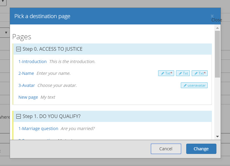 The Buttons Section | A2J Author